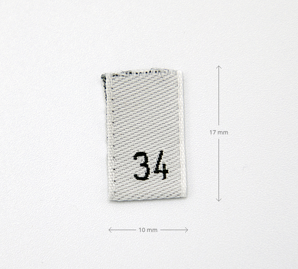 Size labels - EE Label Factory